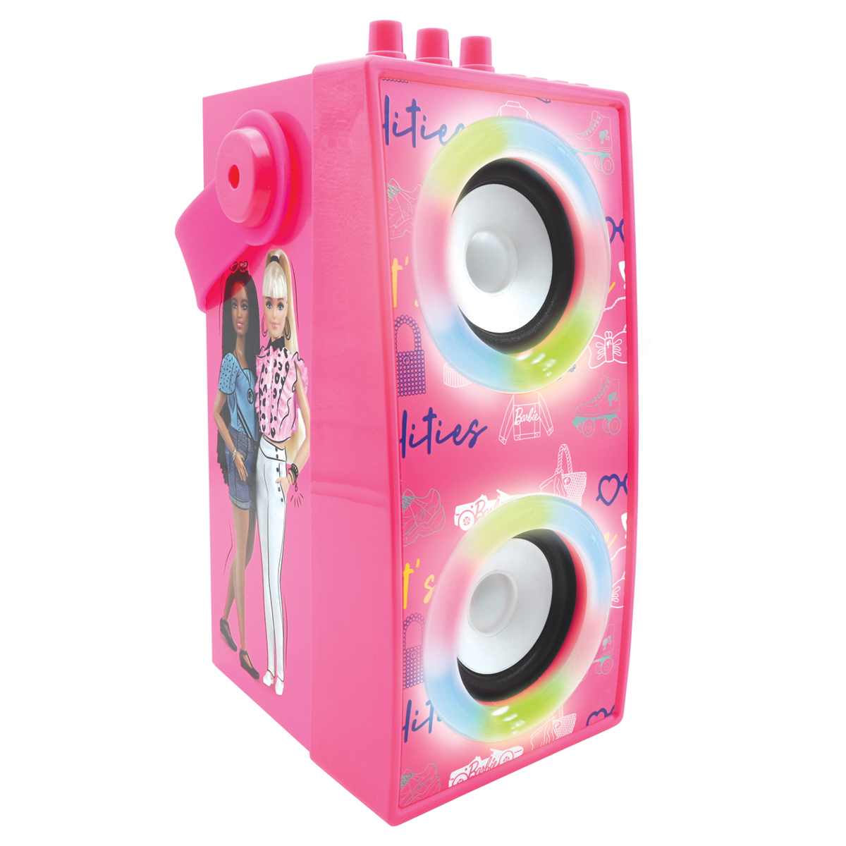 Lexibook BTP180BBZ Barbie Portable Bluetooth Speaker with Lights ...