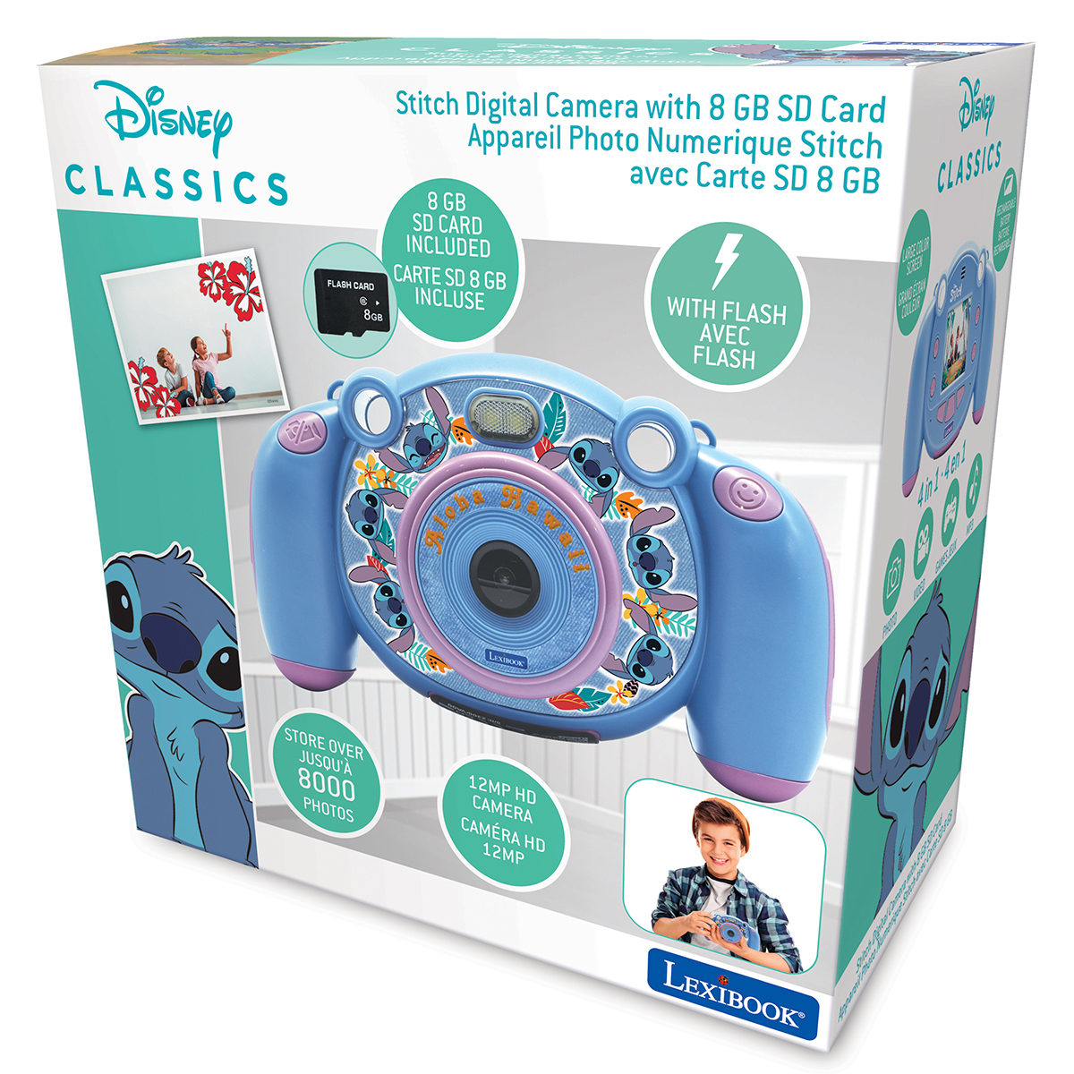 Lexibook NS01D Stitch Children's Camera with Photo and Video Function ...