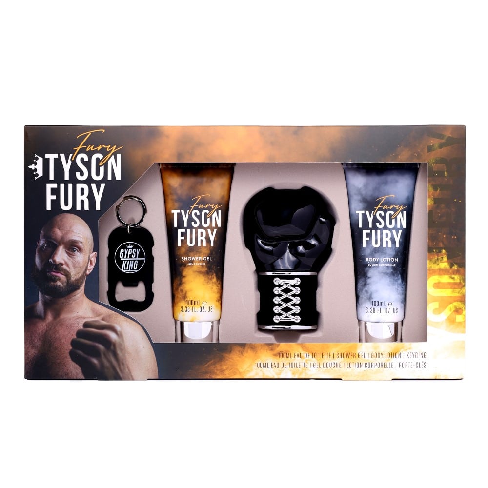 Tyson Fury Gift Set 100ml EDT + 100ml Shower Gel + 100ml Body Lotion ...