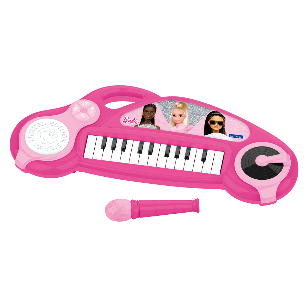 Lexibook K704BB Barbie Electronic Keyboard with Lights & Microphone ...