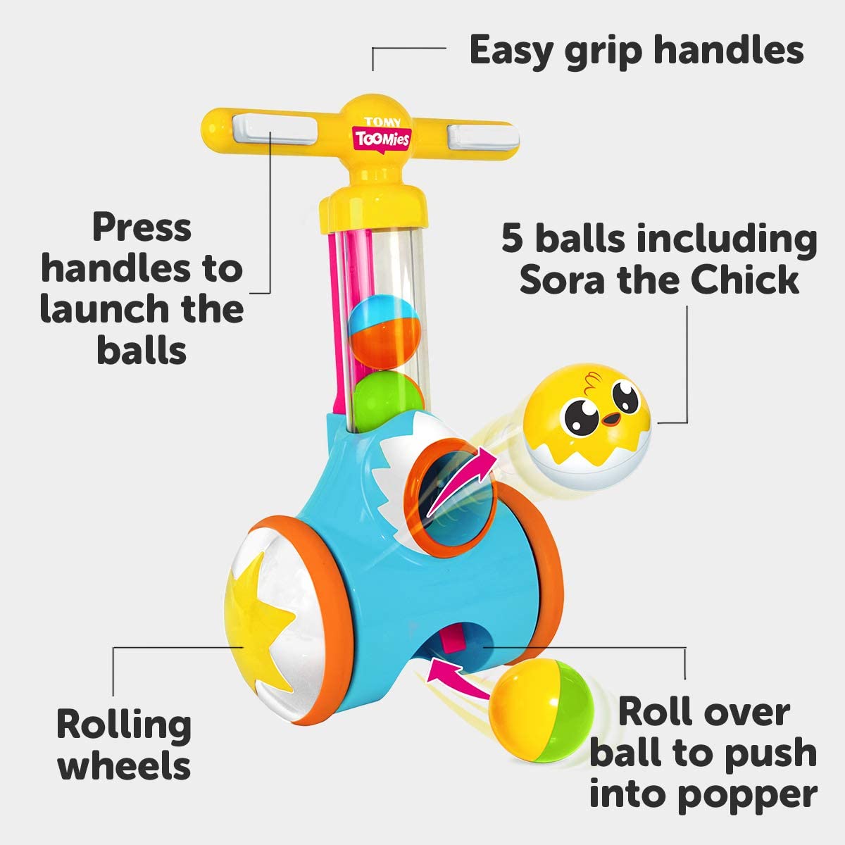 Tomy TOMY71161 Toomies Pic N Pop Walker - Express1WorldUK