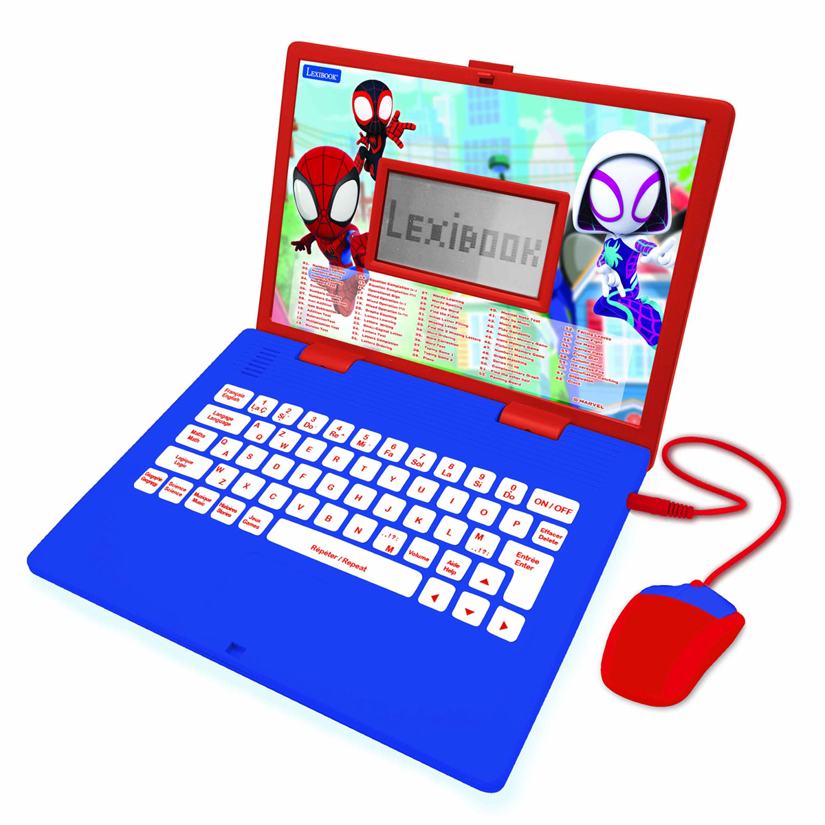 Lexibook JC598SPI1 Spider-Man Bilingual Educational Laptop with 124 ...