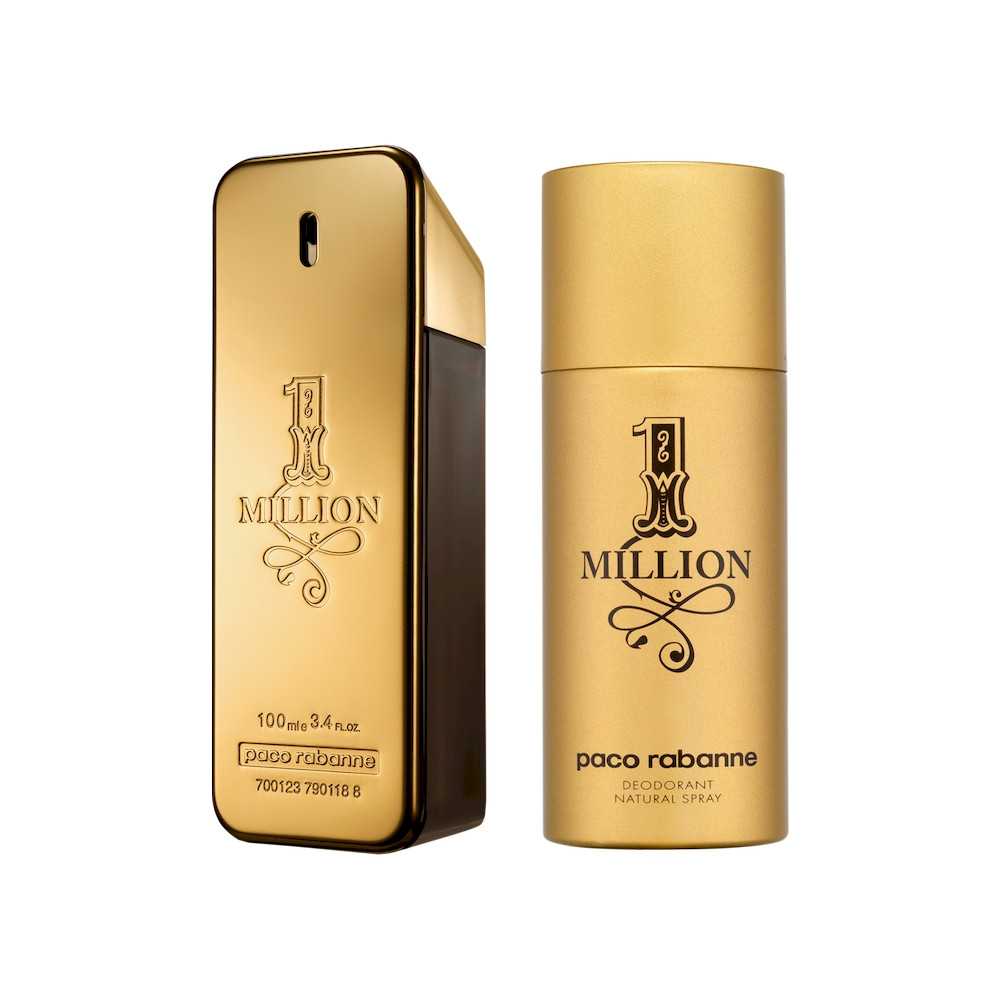 Paco Rabanne 1 Million Gift Set 100ml EDT + 150ml Deo Spray ...